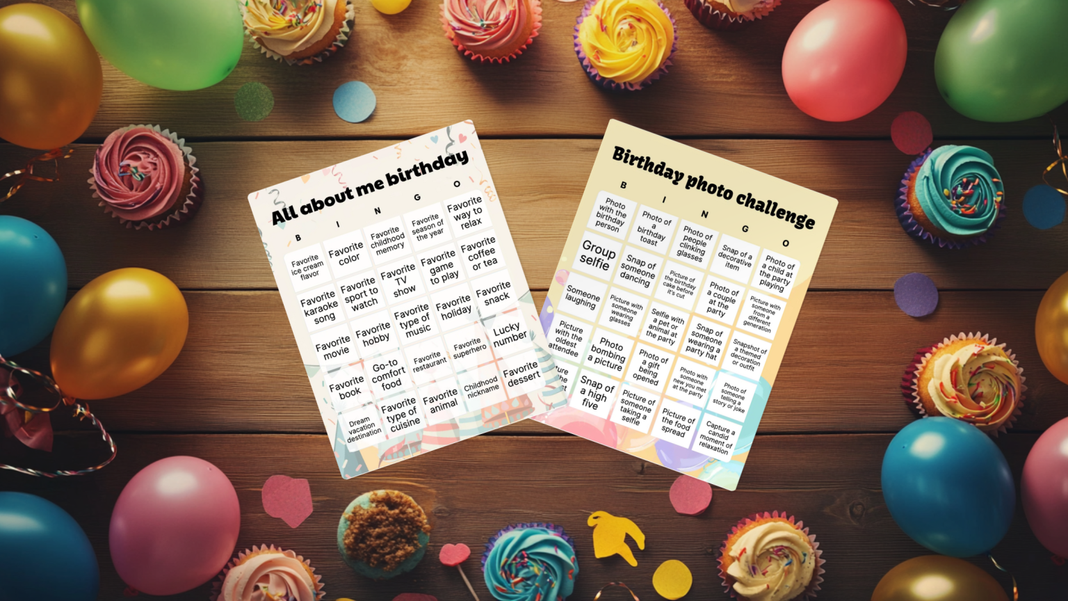 Birthday Bingo: Printable & Customizable - Bingo Card Creator