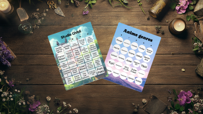 Anime Bingo: Printable & Customizable - Bingo Card Creator