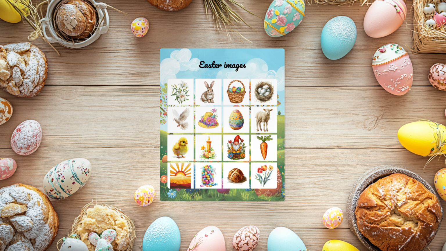Easter Bingo: Printable & Customizable - Bingo Card Creator