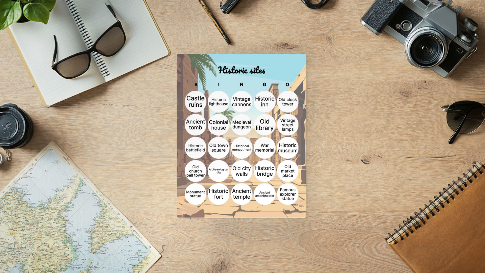 Travel Bingo: Printable & Customizable - Bingo Card Creator