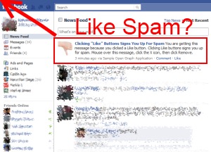 Facebook "Like" Buttons Sign You Up For Messages - Bingo Card Creator