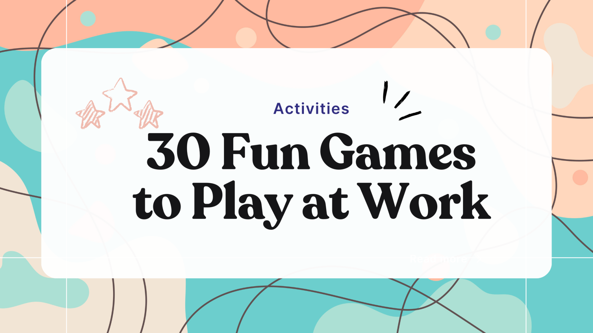 30 Fun Games To Play At Work - Bingo Card Creator