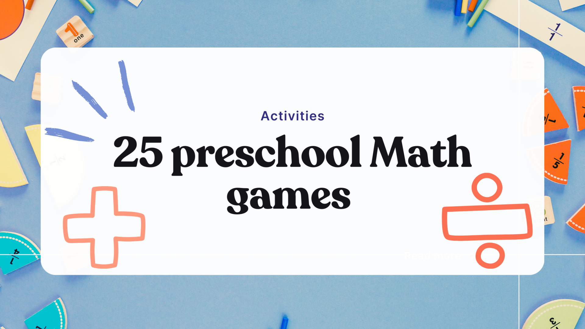 25 Preschool Math Games For Mathematicians-in-training - Bingo Card Creator