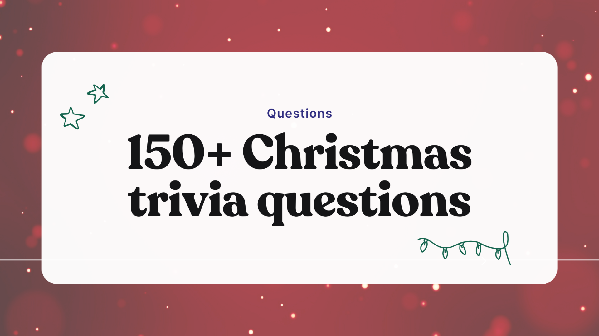 150+ Christmas Trivia Questions To Get Into The Holiday Spirit - Bingo ...