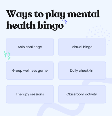 Mental Health Bingo: Printable & Customizable - Bingo Card Creator