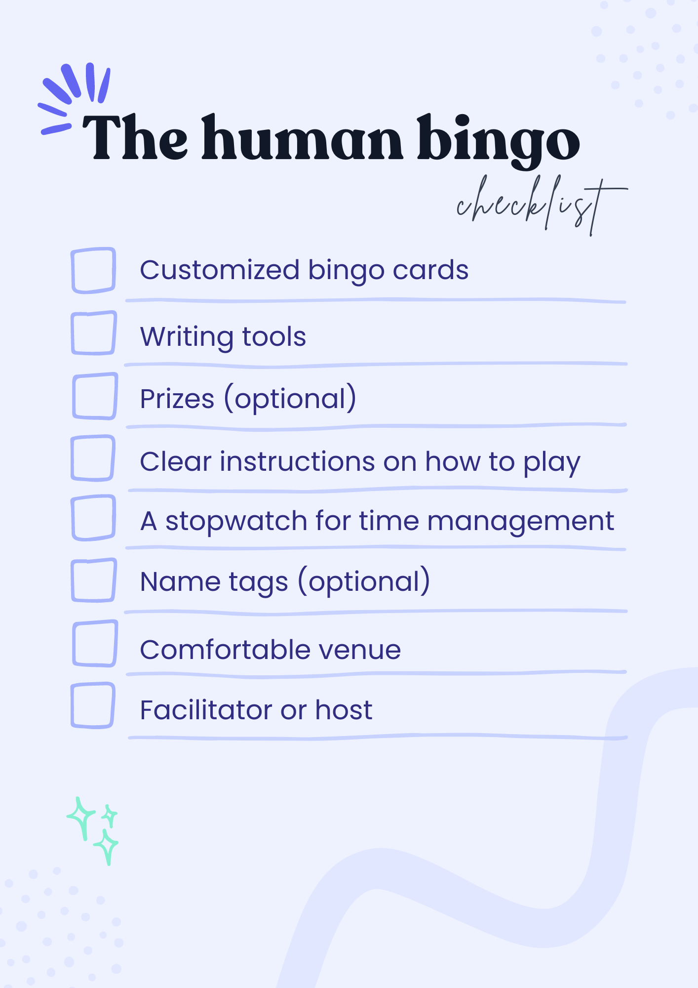 Human Bingo Card Generator: Printable Customizable Templates