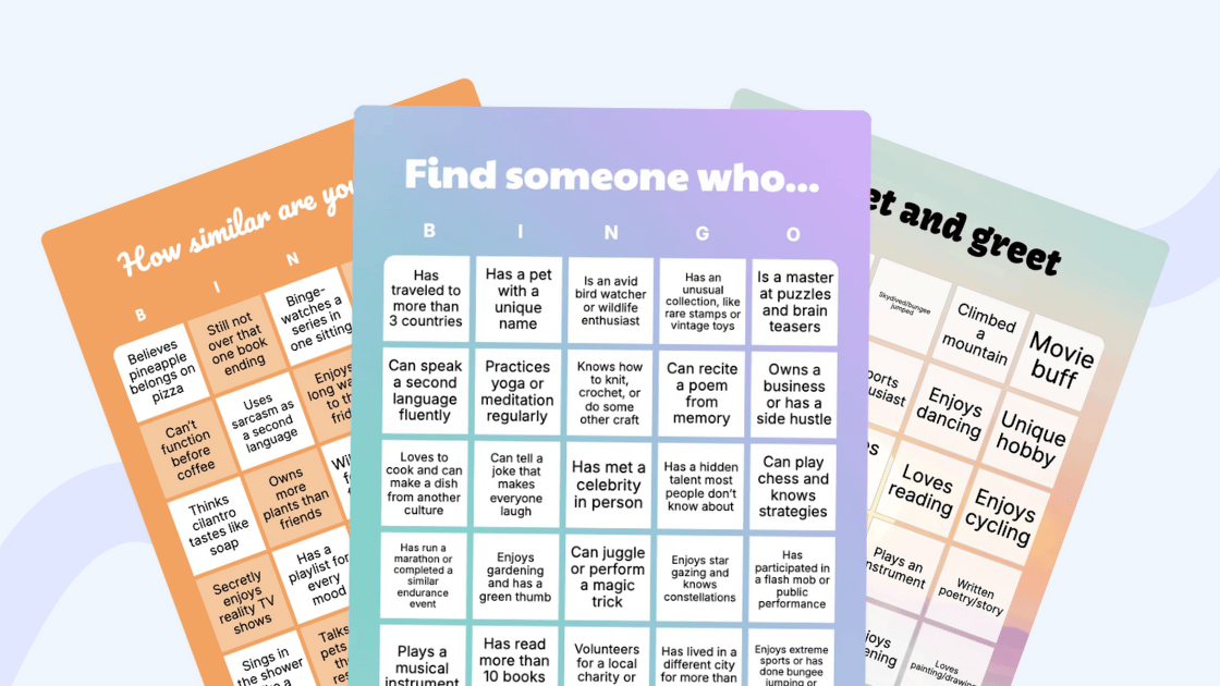 Human Bingo Card Generator: Printable Customizable Templates