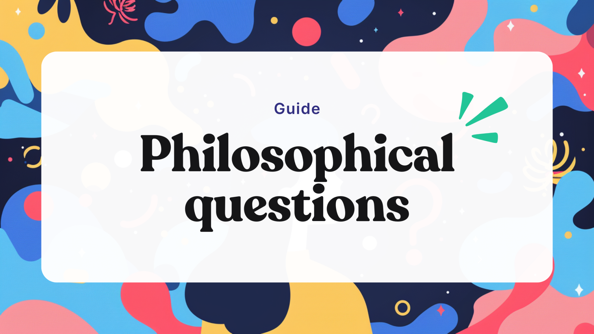 300+ Philosophical Questions - Bingo Card Creator