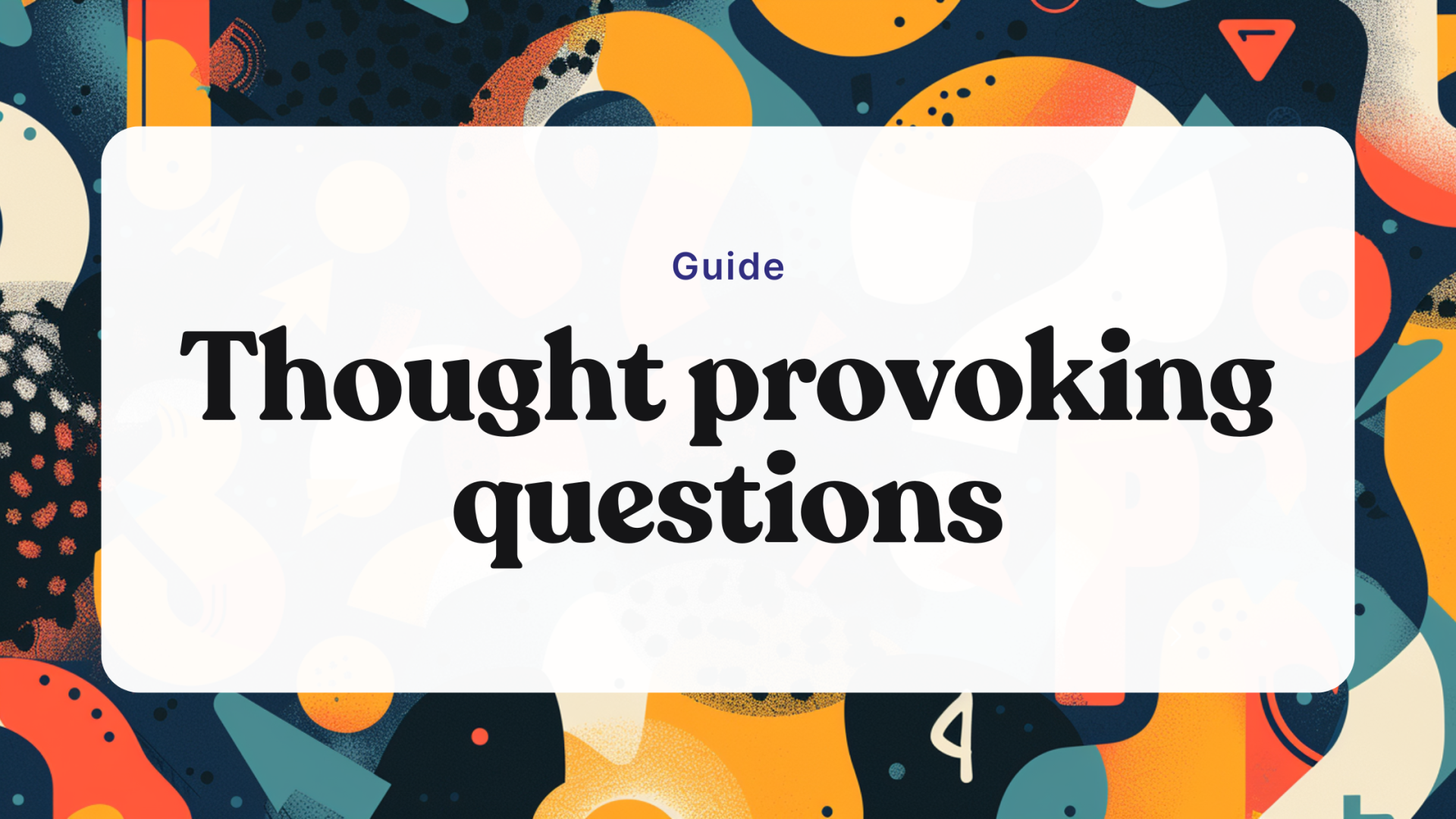 100+ Thought Provoking Questions - Bingo Card Creator