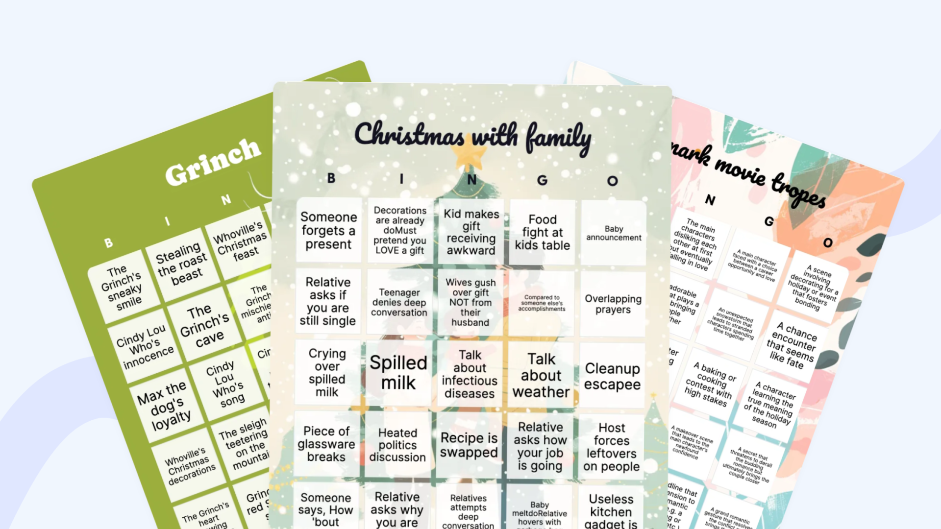 Christmas Bingo - Holiday Bingo - Bingo Card Creator