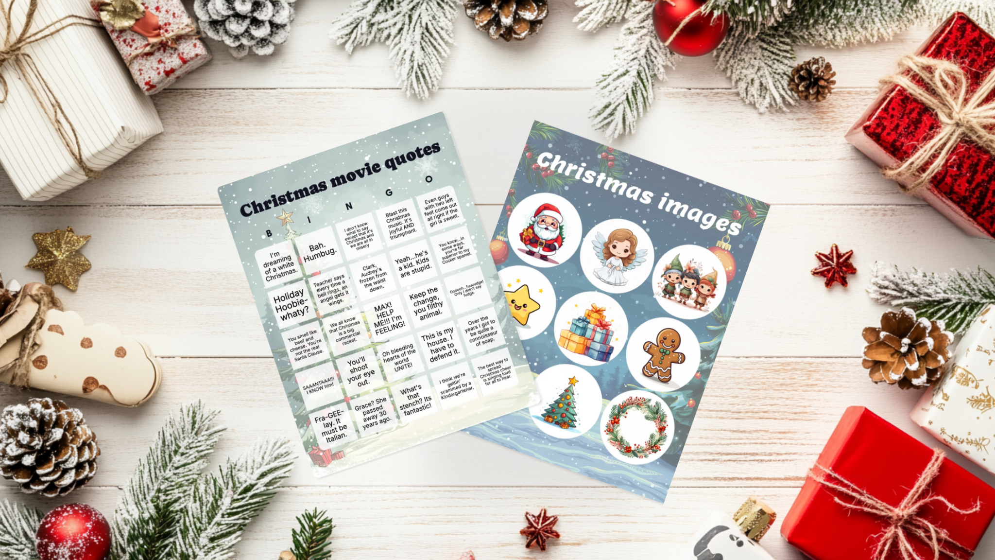 Christmas Bingo - Holiday Bingo - Bingo Card Creator