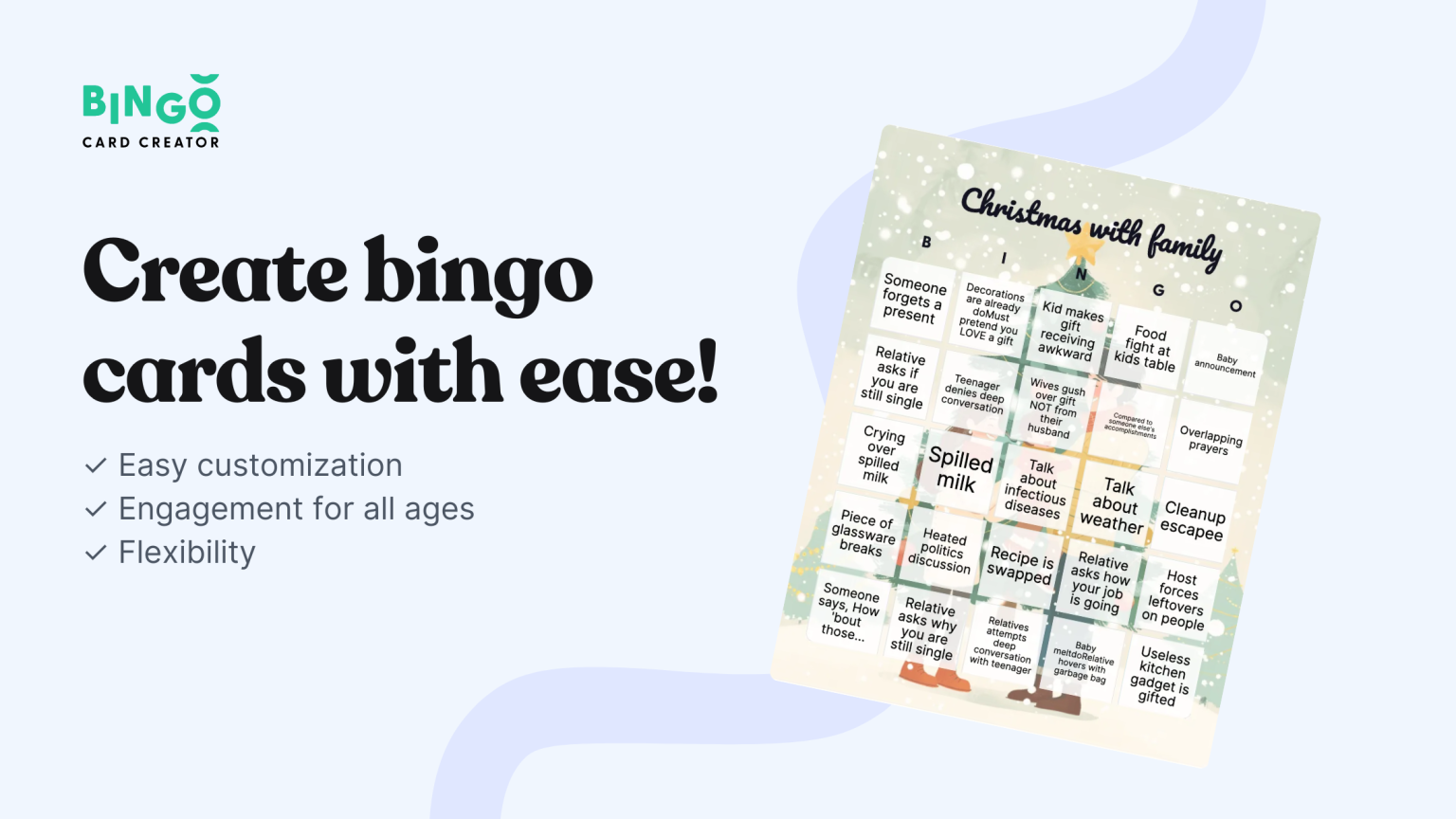 Christmas Bingo - Holiday Bingo - Bingo Card Creator