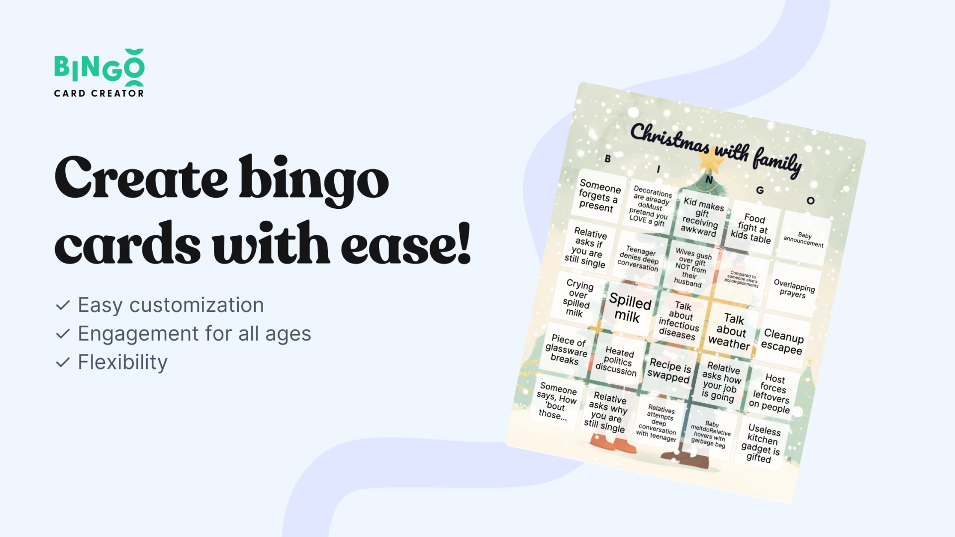 Christmas Bingo - Holiday Bingo - Bingo Card Creator