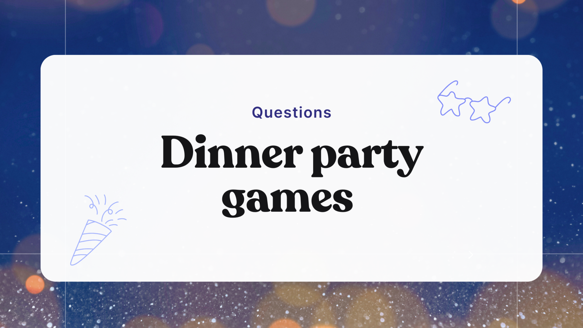 Dinner Party Games 20 Delightful Dinner Party Games Bingo Card