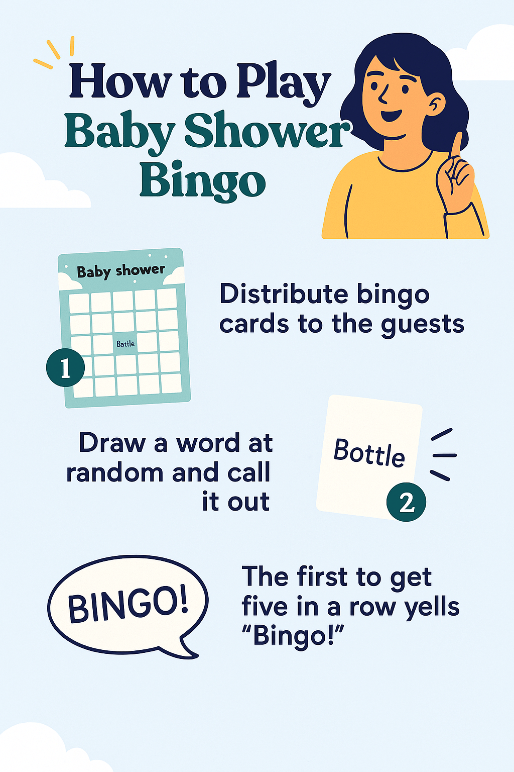 Baby Shower Bingo Card Template