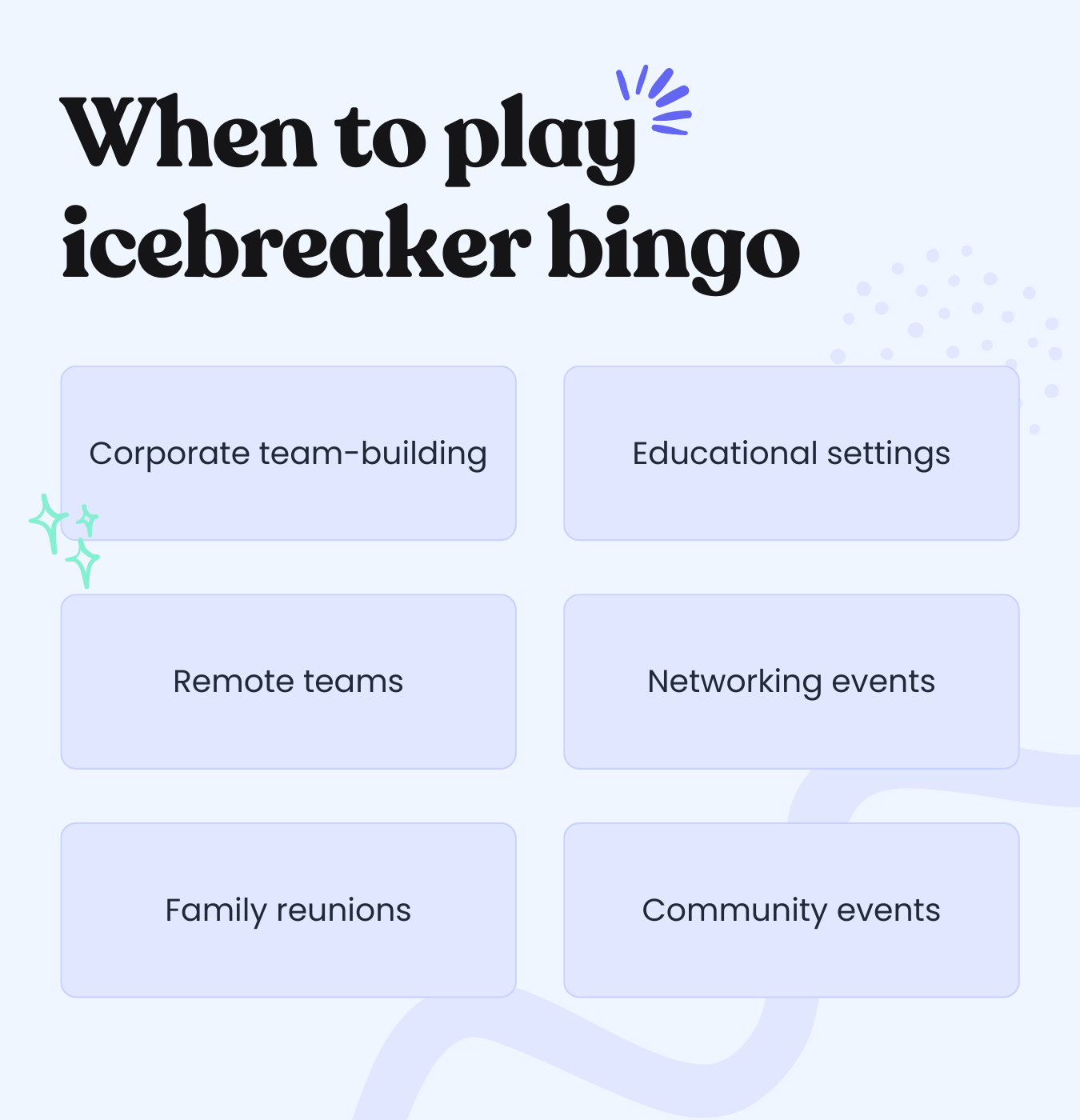 Icebreaker Bingo: The #1 Get To Know You Game - Bingo Card Creator